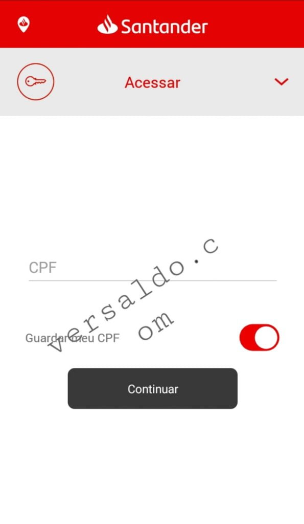 Consulta de Saldo Santander - Ver Saldo